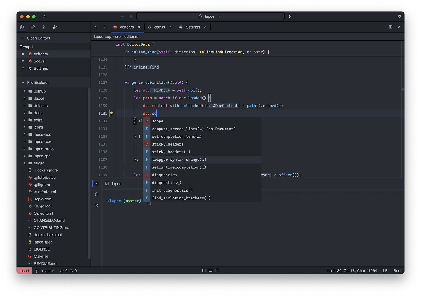 Rust极速代码编辑器Lapce深度解析 - 快讯 - SunAI