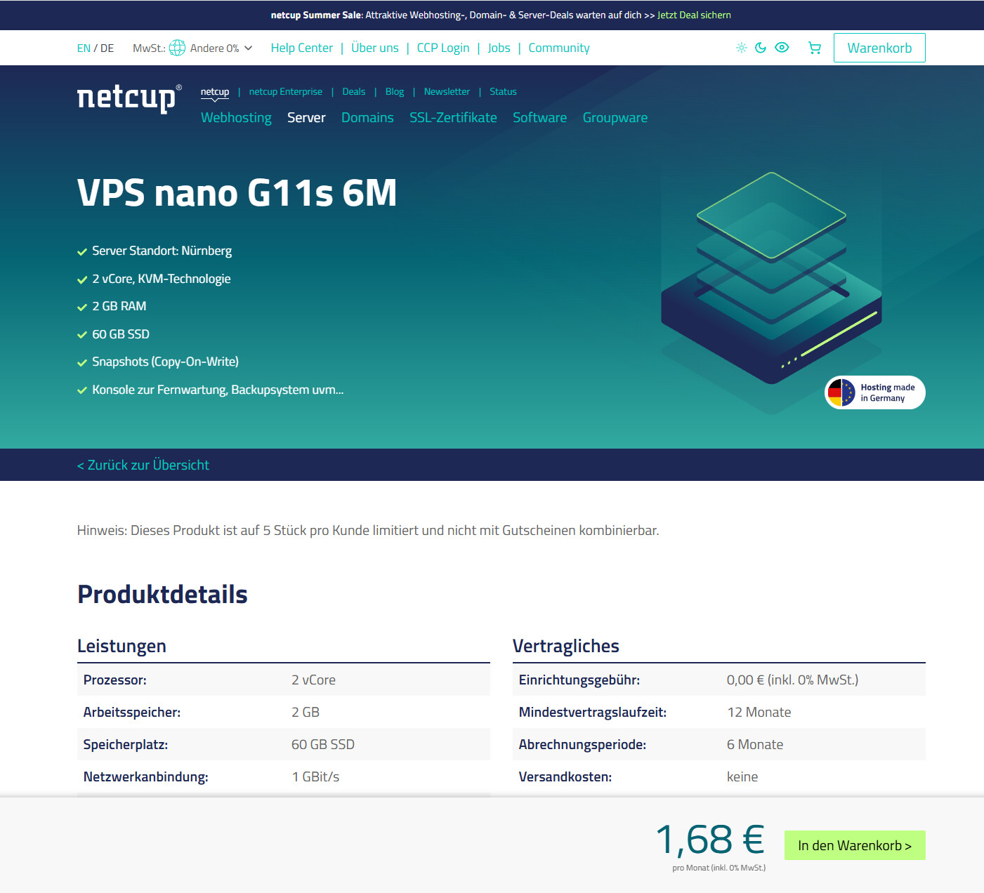 NetCup VPS nano G11s 6M 2o鸡融合怪测试 - 常规 - SunAI